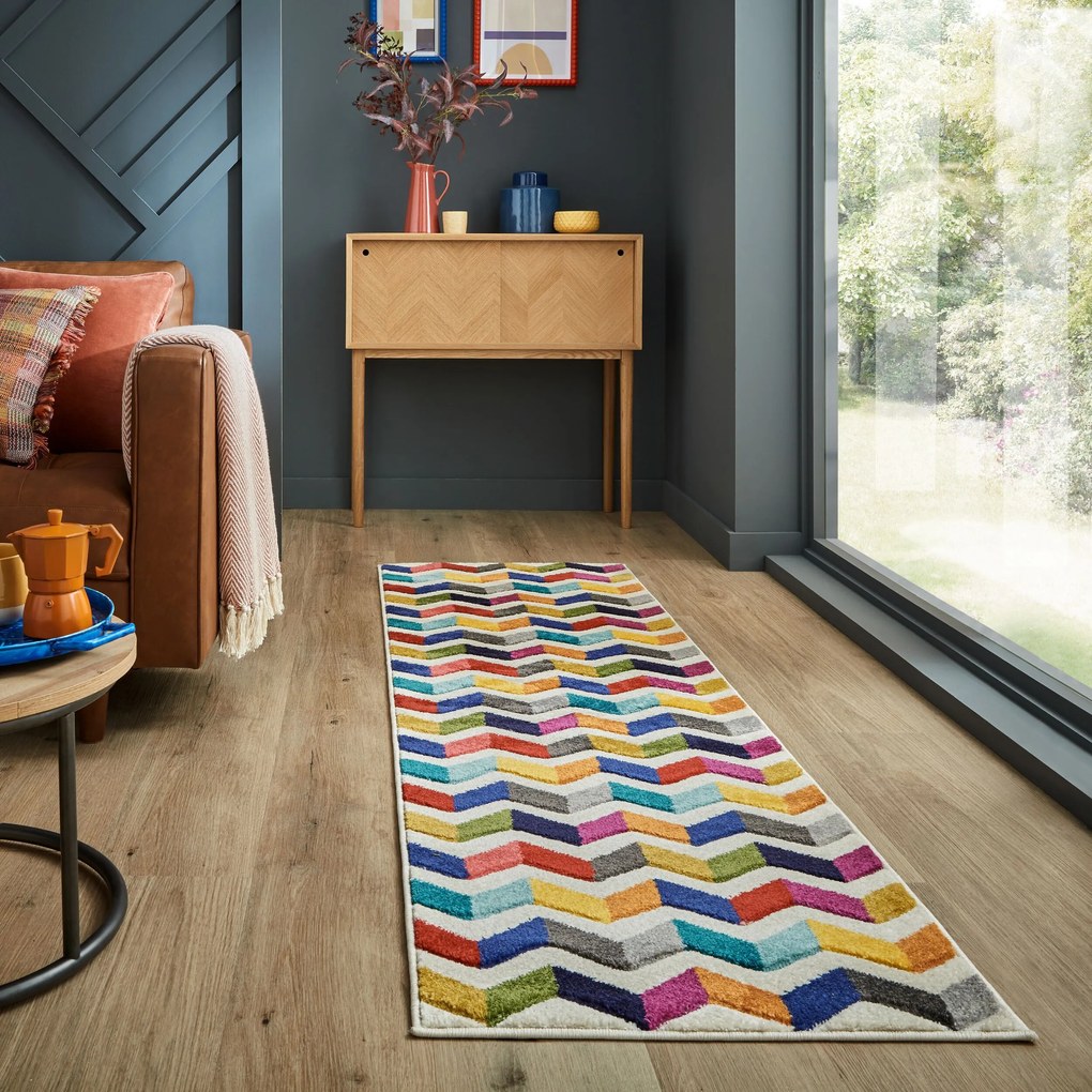 Behúň Spectrum Bolero Multi, 66x230, viacfarebná, chodba / predsieň, Flair Rugs