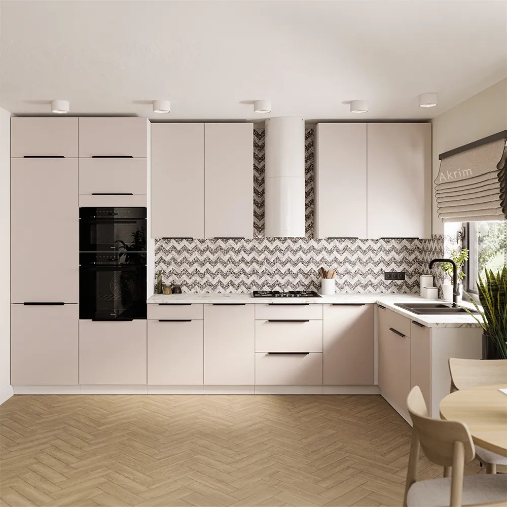 COMO | dolní skříňka 80 ZL 2F dřezová | 80 cm | bílá/kašmír