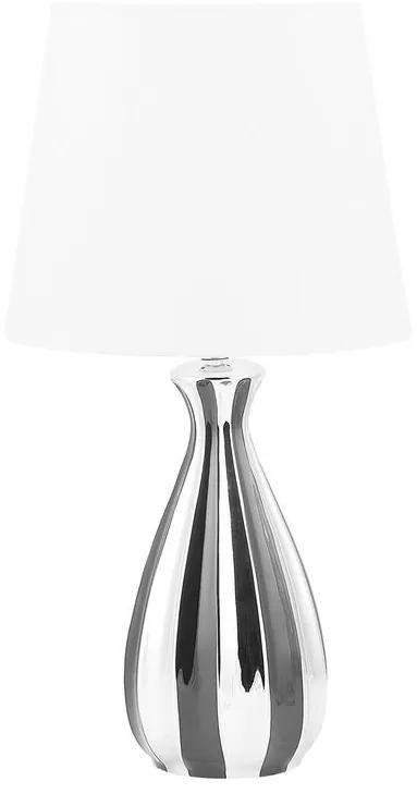 Stolní lampa stříbrná černá 52 cm VARDJA Beliani
