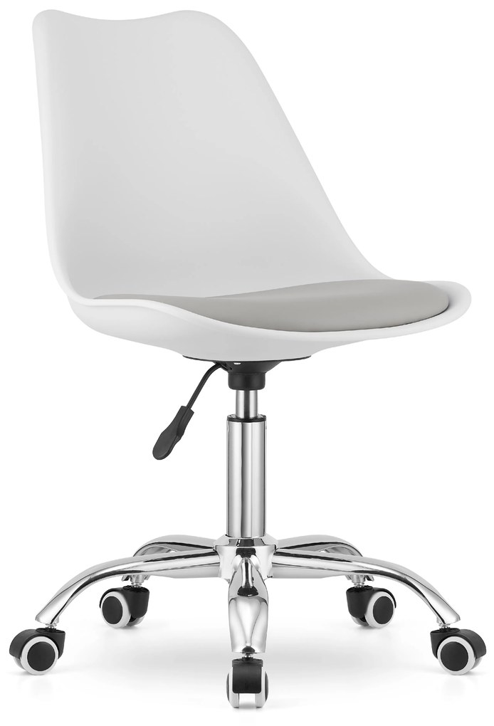 Bestent Kancelářská židle bílošedá skandinávský styl BASIC