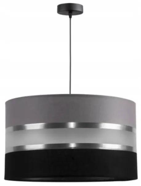 Moderní závěsné osvětlení na lanku ROREL, 1xE27, 60W, černošedé Bexlo ROREL 0614