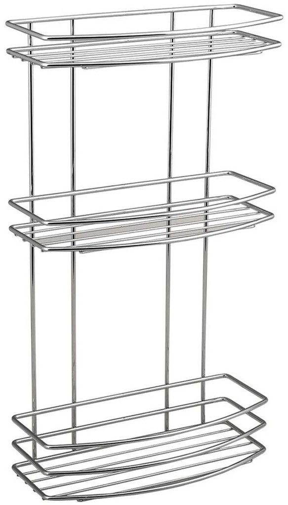 Aqualine Chrom Line - Drátěná polička trojitá, chrom 37045