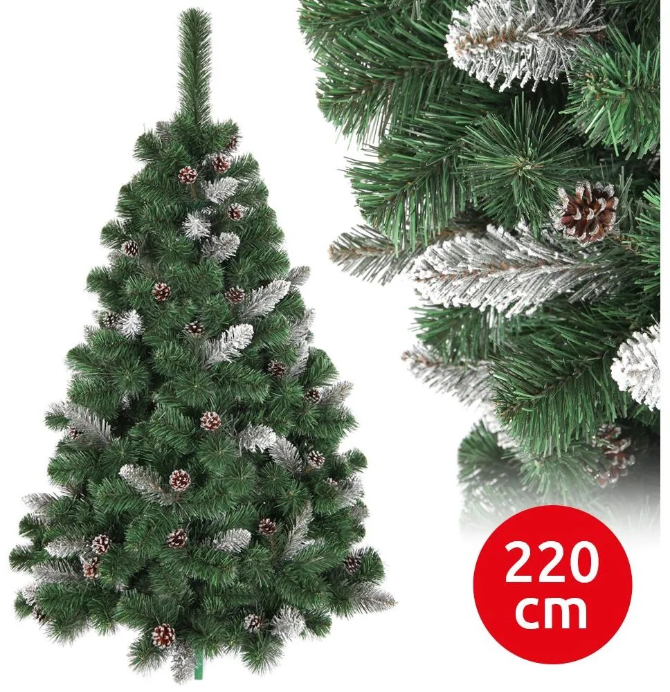 ANMA Vánoční stromek SNOW 220 cm borovice AM0061