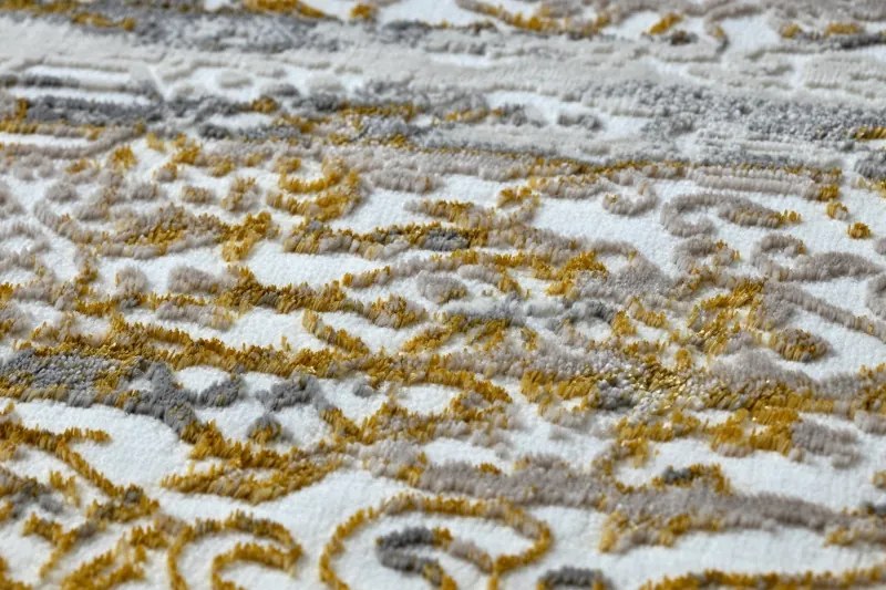 Dywany Łuszczów Kusový koberec Gloss 8487 63 Ornament gold/beige - 140x190 cm