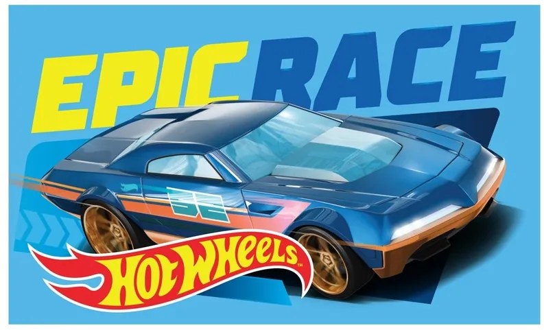 Dětský froté ručník Hot Wheels Race 30x50 cm