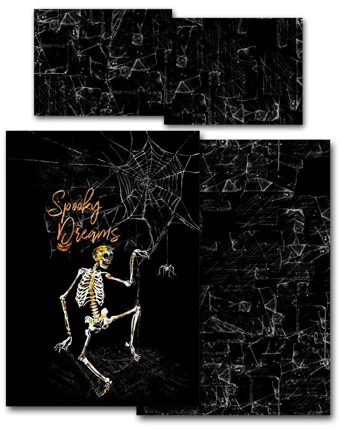 Povlečení Veba GEON tisk Spooky dreams Velikost: 140x200 cm + 70x90 cm