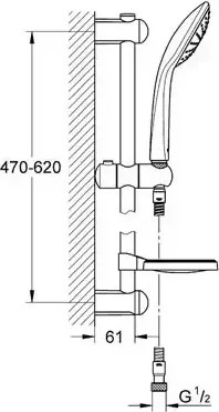 Grohe Euphoria - Sprchová souprava Mono chrom