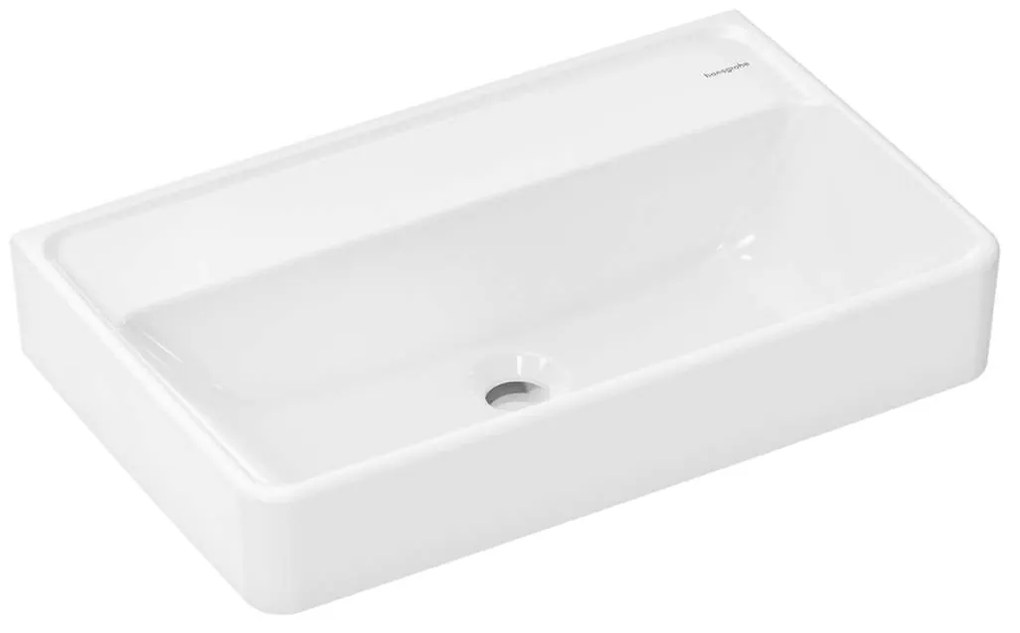 Hansgrohe Xanuia Q - Umyvadlo 60x37 cm, bez přepadu, bez otvoru pro baterii, SmartClean, bílá 61127450