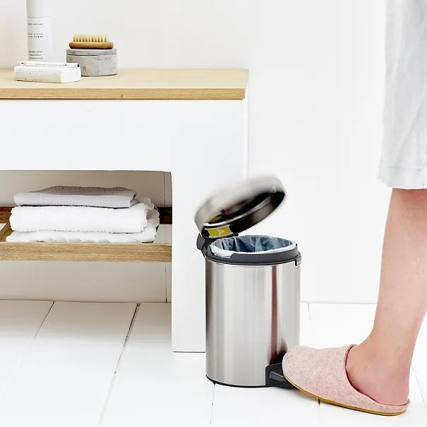 Brabantia Pedálový koš NewIcon 3L matná ocel otiskuvzdorná