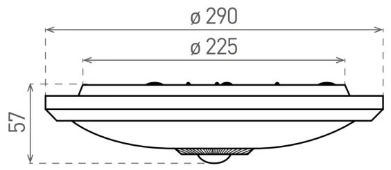 LED Stropní svítidlo se senzorem pohybu a soumraku LED/16W/230V pr. 29 cm bílá