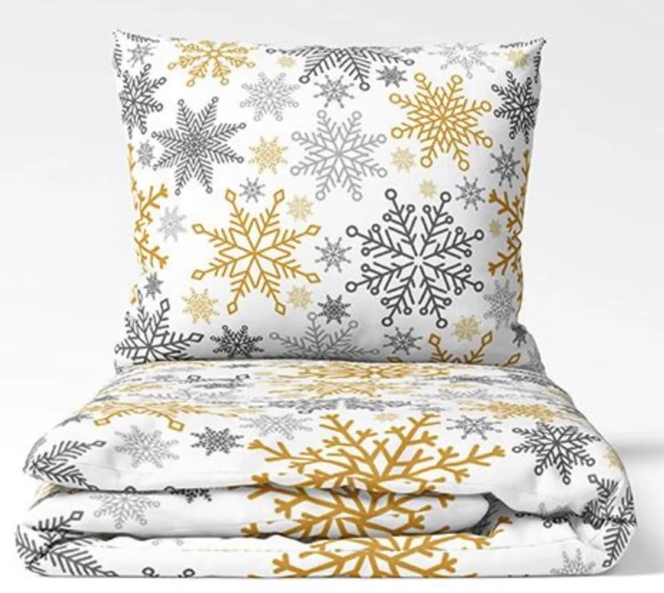 TOP Bavlněné povlečení WINTER COLLECTION 140x200+70x90 Magic white