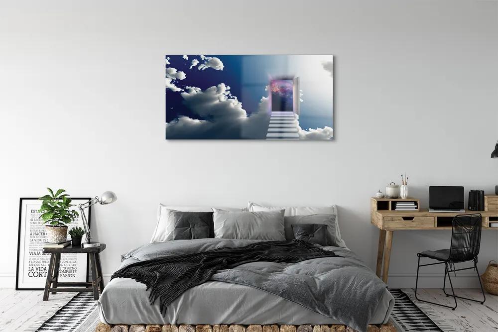 akrylový obraz Sky schody eye 125x50 cm