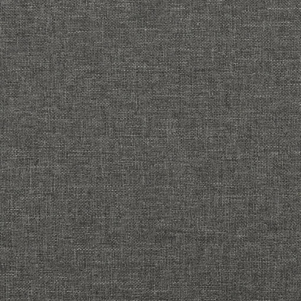 Box spring postel s matrací tmavě šedá 140x200 cm textil,  3144523