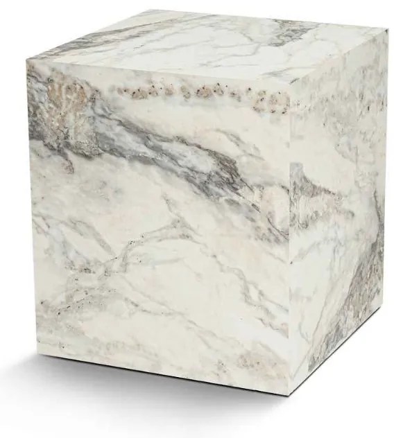 Designový odkládací stolek Taliesin 45 cm vzor mramor frézie