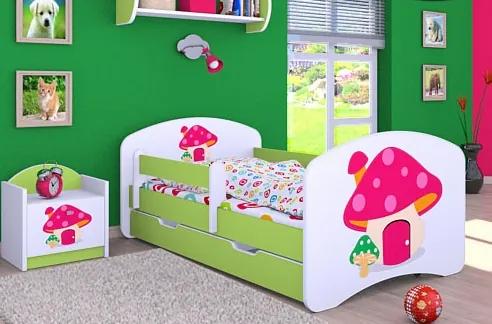 Svět pokojů Dětská postel Kevin - růžový hříbek + matrace zdarma Barva: Bílá, Úložný prostor: ANO (+800 Kč), Rozměr: 160x80 cm (+300 Kč)