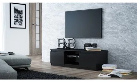 TV stolek LCD glass 120 cm černá