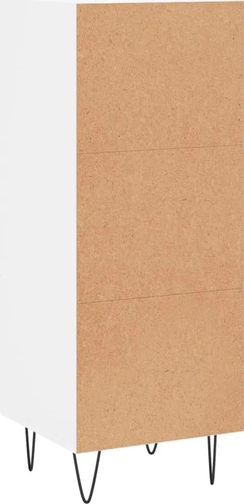 vidaXL Příborník 34,5 x 34 x 90 cm kompozitní dřevo [828596] Barva: bílá s vysokým leskem