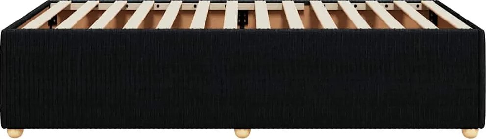 Rám postele černý jednolůžko textil 3285073
