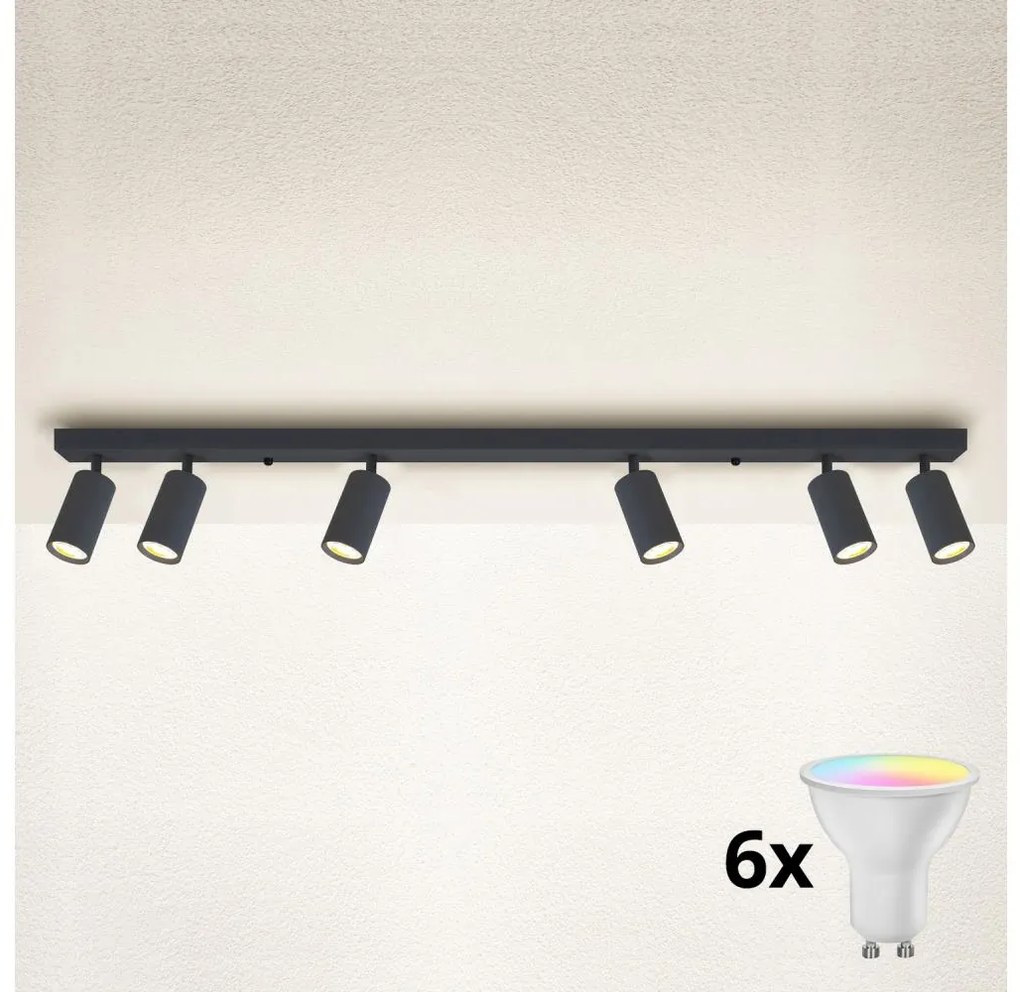 Brilagi - LED Stmívatelné bodové svítidlo SELE 6xGU10/6,5W/230V antracit