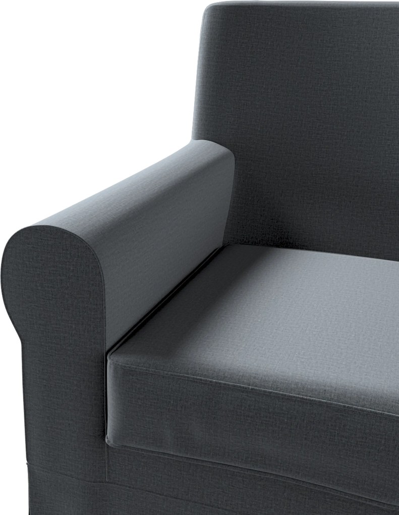 Potah na křeslo IKEA Ektorp Jennylund barva šedá látka sametová