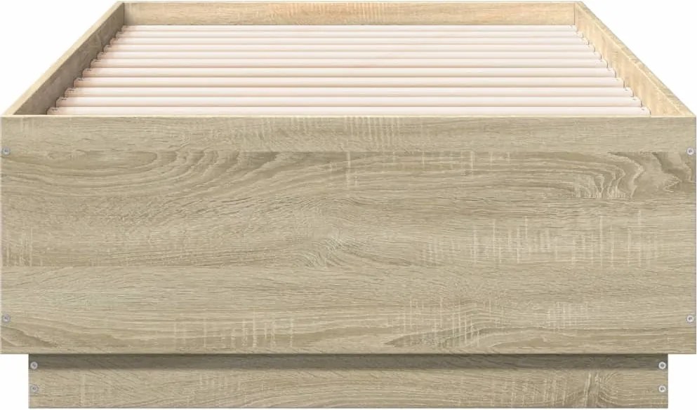 Rám postele dub sonoma 90 x 190 cm kompozitní dřevo 3209753
