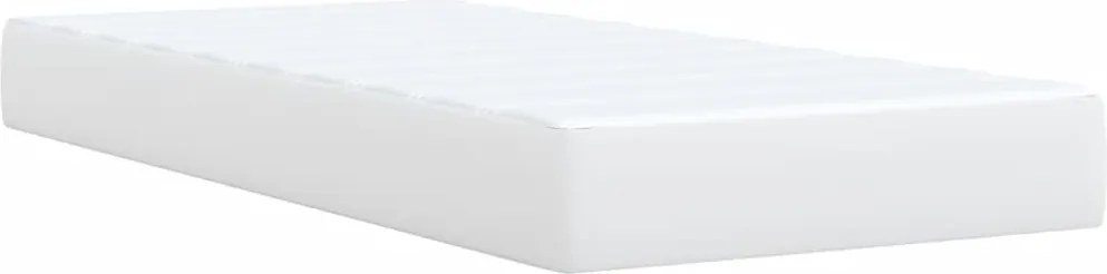 Box spring postel s matrací bílá 80 x 200 cm umělá kůže 3290697