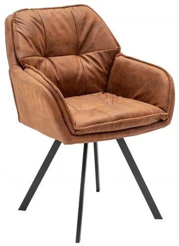 Designová židle Joe, hnědá