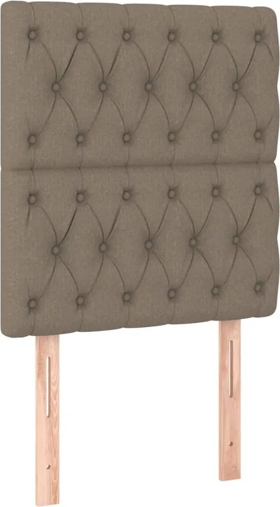 Box spring postel s matrací taupe 80x200 cm textil 3137353