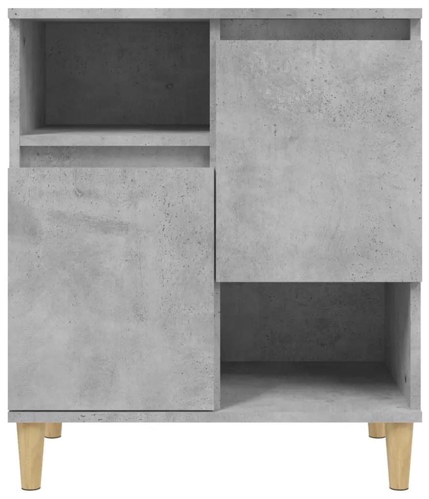 Příborníky 2 ks betonově šedé 60 x 35 x 70 cm kompozitní dřevo,  3185723