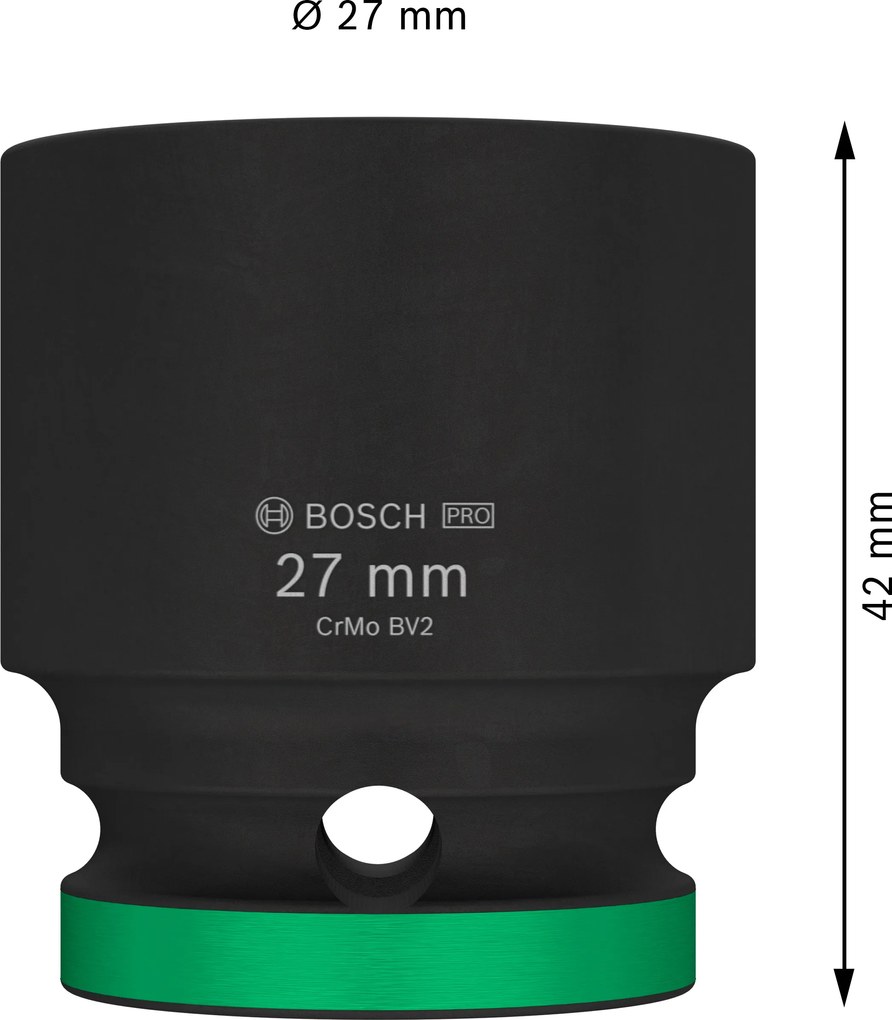 Průmyslová hlavice 1/2" Bosch PRO IMPACT Dostupné varianty: Průmyslová hlavice 1/2" Bosch PRO IMPACT 19 mm