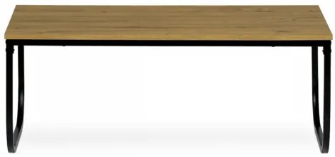 Konferenční stolek MDF divoký dub černý kov CT-622 OAK