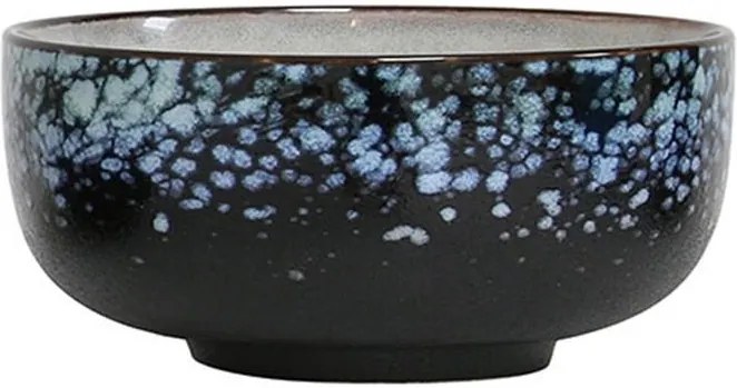 HK living Keramická miska Galaxy 70's, modrá barva, černá barva, keramika