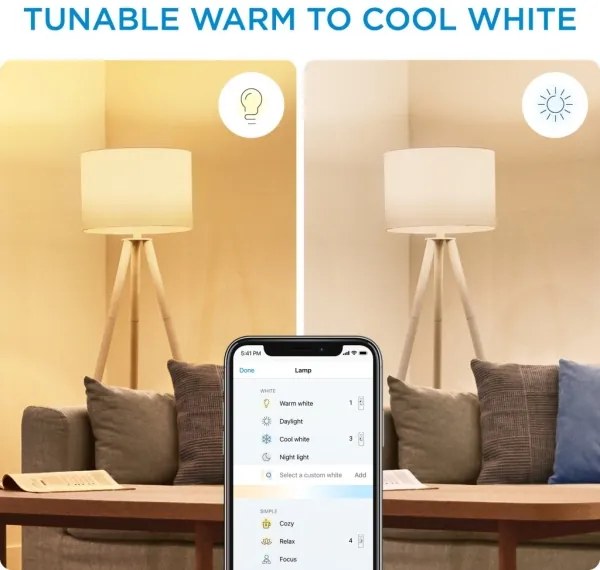 SADA 2xLED Stmívatelná žárovka ST64 E27/7W/230V 2000-5000K CRI 90 Wi-Fi + DO-WiZ