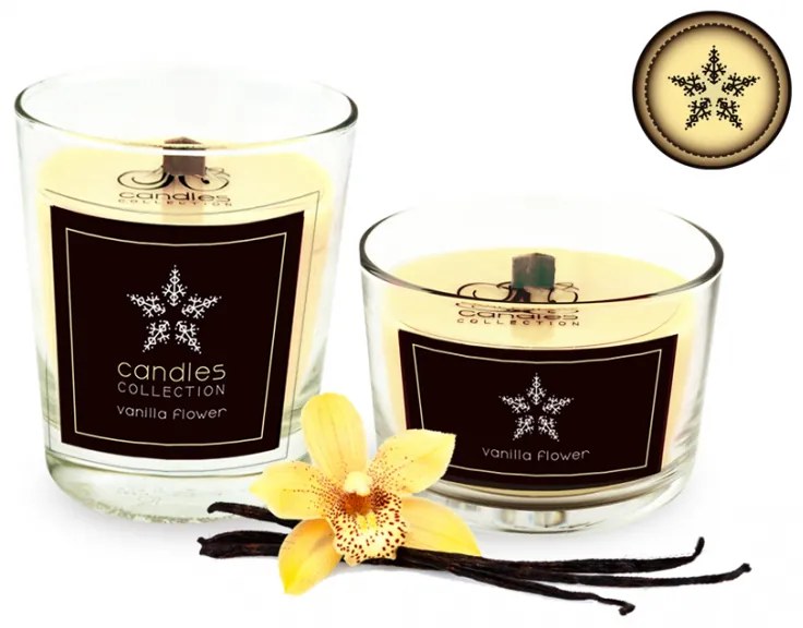 VONNÁ SVÍČKA WOOD WICK VANILLA FLOWER, VELIKOST SVÍČKY velká: 190g