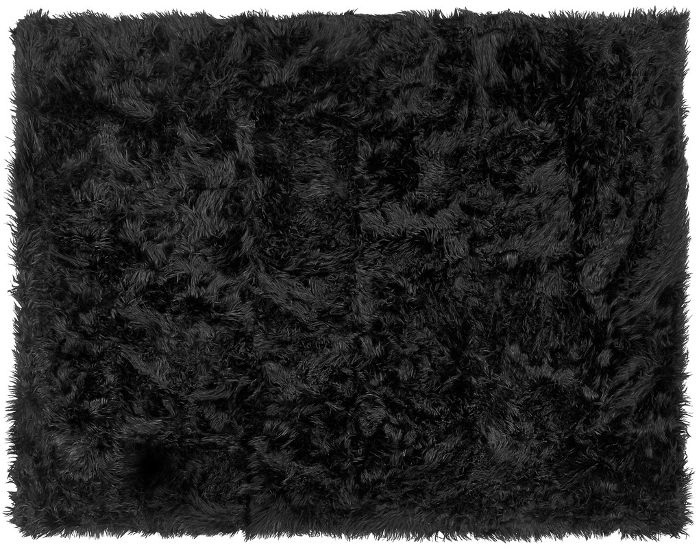 Přikrývka 150 x 200 cm černá DELICE Beliani