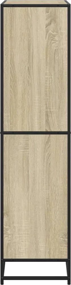 Knihovna dub sonoma 80,5 x 35 x 139 cm kompozitní dřevo 3300846