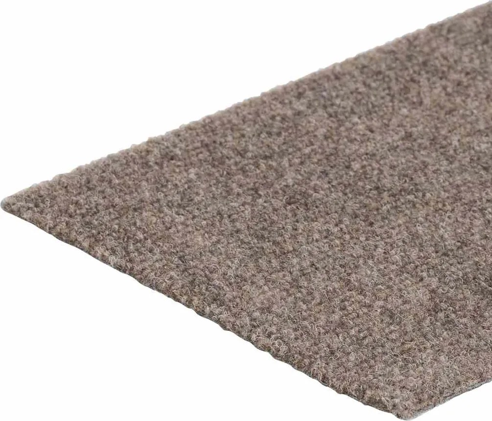 Schodové rohože samolepicí 15 ks 76 x 20 cm béžové obdélníkové 326933