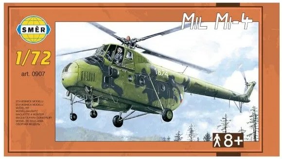 Plastikový model směr model kit 0907 vrtulník – mil mi-4