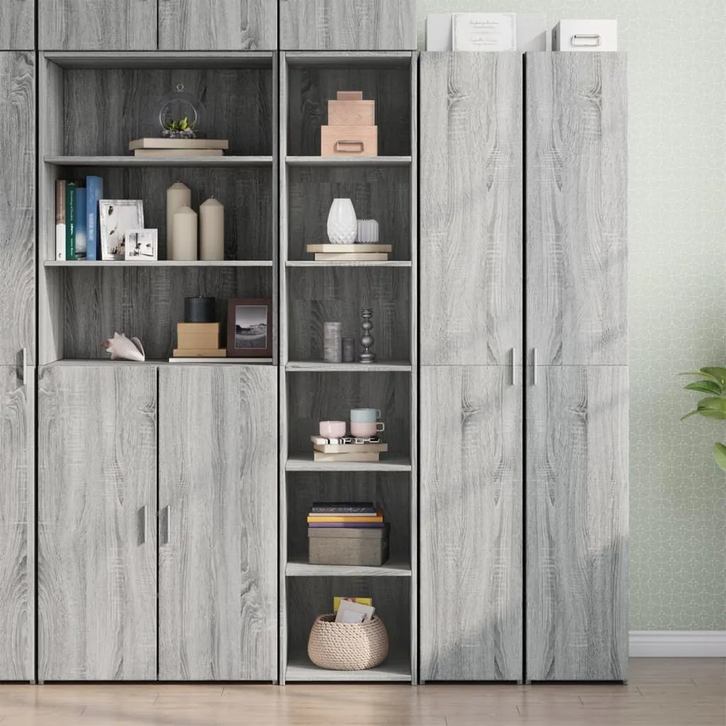 Skříň highboard šedá sonoma 40 x 41 x 185 cm kompozitní dřevo