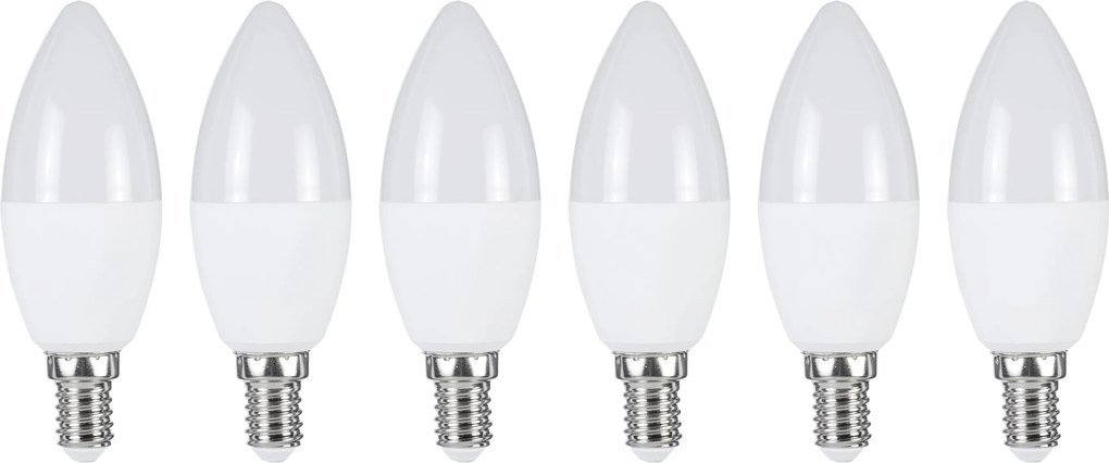 Livarno® LED žárovka, 6 kusů (svíčka E14)