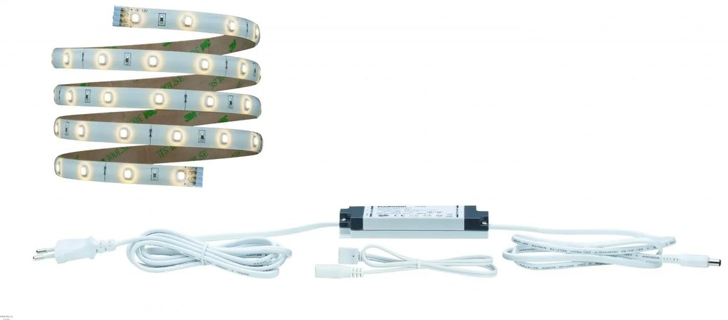 Paulmann 70317 YourLED Basic Set, rozšířitelný set 150cm LED pásky včetně napaječe a kabeláže, 4,8W, teple bílá barva světla