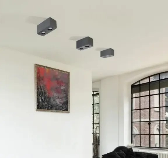 Moderní bodové svítidlo Brant 2 SQ černé