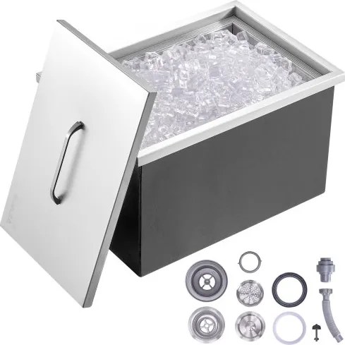 Nádoba na led, 55,9 cm d × 43,2 cm š × 30,5 cm