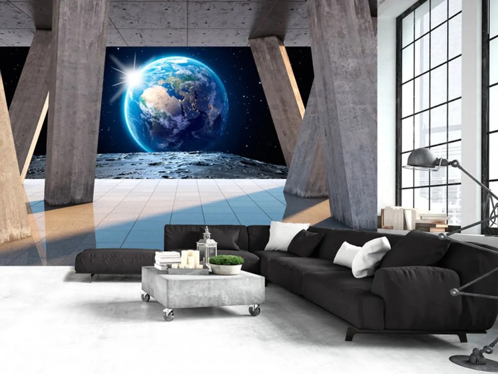 Samolepicí 3D tapeta pohled na Zemi Velikost (šířka x výška): 392x280 cm