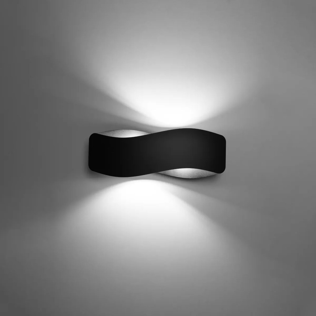 Sollux Lighting Nástěnné svítidlo TILA 40 černé