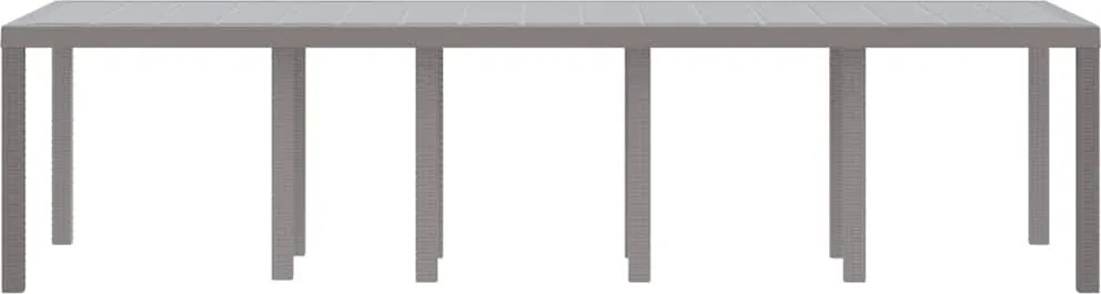 Zahradní stůl Světle šedá 300 x 100 x 73 cm polyratan 3378523