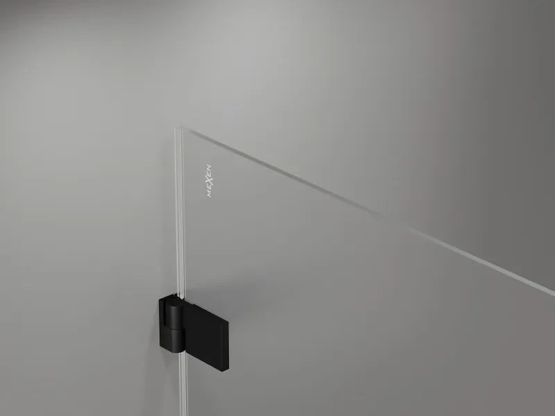 Mexen Lunar-B sprchové dveře otevírací levé 100 cm, transparentní, černé - 832-100-000-70-00-L