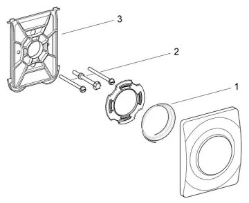 GROHE 37018SH0 - Ovládací tlačítko SURF 116 × 144 mm bílá