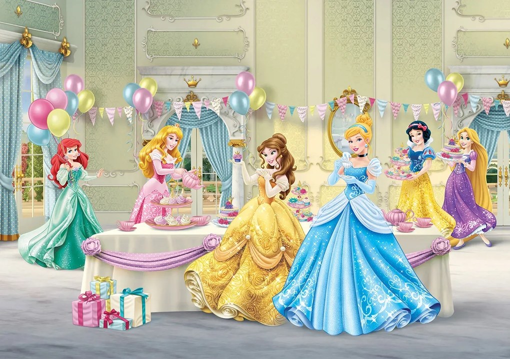 Dětská fototapeta na zed' Ples Princezen, Disney | 360 x 254 cm | DFTD 2224