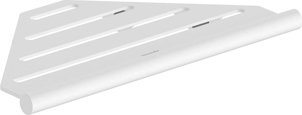 Hansgrohe AddStoris S - Polička rohová, matná bílá 41761700
